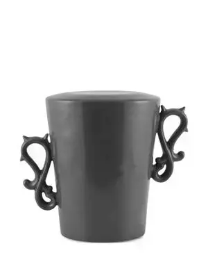 REBIRTH CERAMICS Scroll-handle Conical Vase - Grey