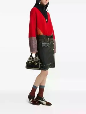 Marni Suede Belte Bag With Embroidery