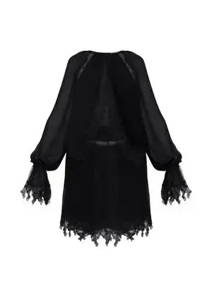 Blumarine Lace-trimmed Layered Mini Dress