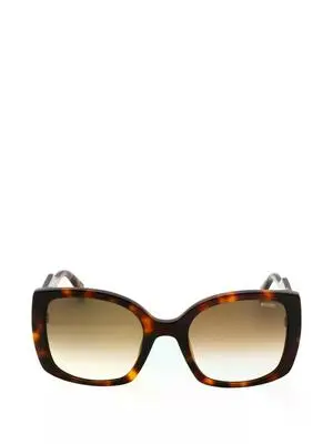 Moschino Tortoiseshell-effect Square-frame Sunglasses