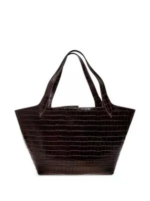 LIFFNER Croc-effect Leather Tote Bag