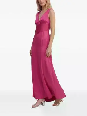 MARCO GABRIELLI ATELIER V-neck Sleeveless Maxi Dress