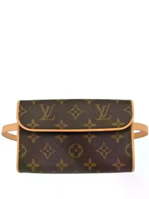 LOUIS VUITTON 2002 Monogram Pochette Florentine Belt Bag - Brown
