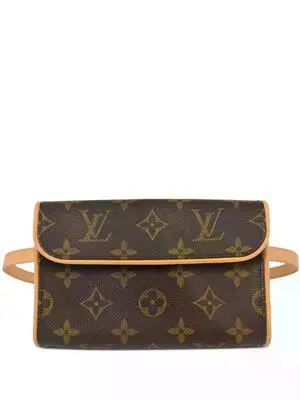 LOUIS VUITTON 2002 Monogram Pochette Florentine Belt Bag - Brown