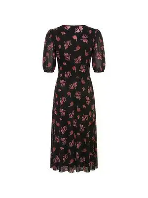 Diane Von Furstenberg Koren Floral-print Ruched Midi Dress