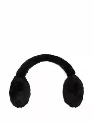 Karl Lagerfeld Ikon Faux-fur Ear Muffs - Black