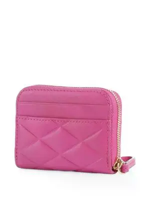 Lacoste Small Crocodelle Quilted Leather Coin Purse