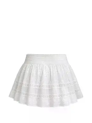 LoveShackFancy Anwen Broderie-anglaise Mini Skirt