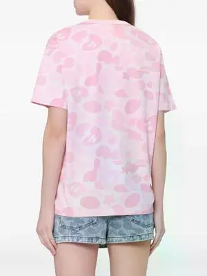 AAPE BY *A BATHING APE Camouflage-print Heart-patch T-shirt
