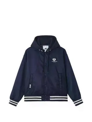 CHOCOOLATE Logo-print Hooded Bomber Jacket