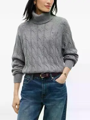 Tommy Hilfiger Cable-knit Roll-neck Sweater