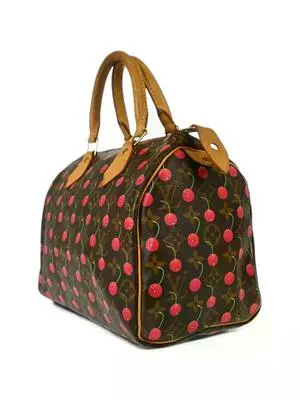 LOUIS VUITTON 25 Speedy Monogram Cherry Tote Bag