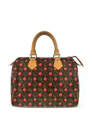 LOUIS VUITTON 25 Speedy Monogram Cherry Tote Bag