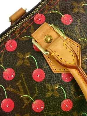 LOUIS VUITTON 25 Speedy Monogram Cherry Tote Bag