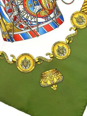 Hermès Les Tambours Silk Scarf