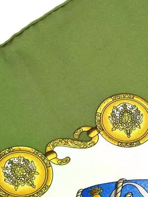 Hermès Les Tambours Silk Scarf