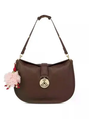 Moschino Logo-plaque Pompom-detail Shoulder Bag