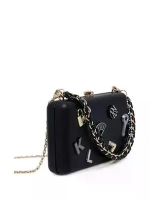 Karl Lagerfeld Charm-embellished Chain-link Clutch Bag