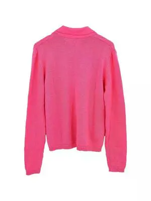 Miu Miu 2019 Cable-knit Peter Pan Collar Cardigan