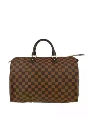 LOUIS VUITTON Damier Speedy 35 Travel Bag - Brown