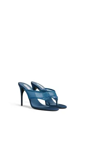 Alaïa Thong High-heeled Sandals - Light Blue