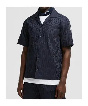 Moncler Monogram Jacquard Cotton Shirt