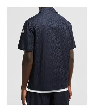 Moncler Monogram Jacquard Cotton Shirt