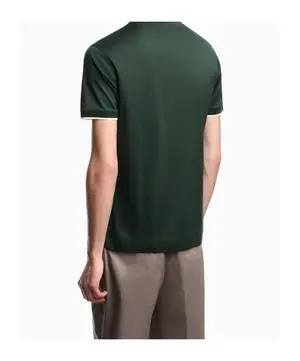 Emporio Armani Eagle Logo Embroidered T-shirt