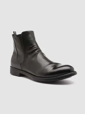 Officine Creative Side Zip Ankle Boots