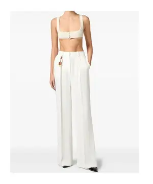 Elisabetta Franchi Darts Gabardine Trousers