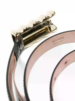 Khaite Julius Patent Leather Belt