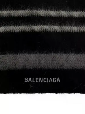 Balenciaga Striped Logo-detail Scarf