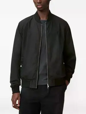 ALLSAINTS Logo-embroidered Bomber Jacket - Black