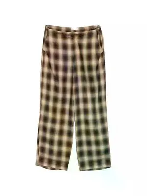 Co Plaid-check Drawstring-waist Trousers