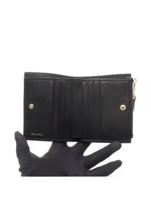 Miu Miu 2020s Embossed Logo Bi-fold Wallet