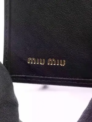 Miu Miu 2020s Embossed Logo Bi-fold Wallet