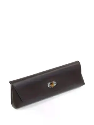Christopher Esber Buki Leather Clutch Bag - Brown