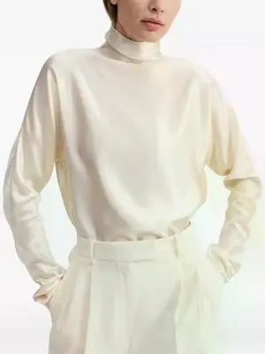Almada Label Maddy High-neck Shirt - Neutrals