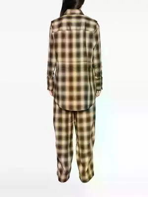 Co Plaid-print Oversized Shirt