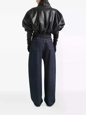 Givenchy Bomber With Zipped Shawl Collar In Leather