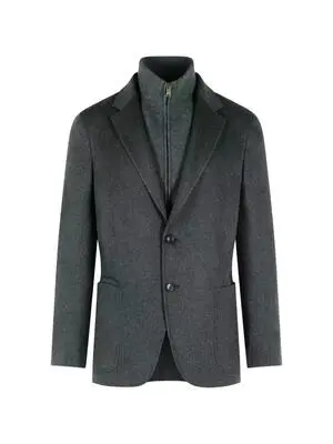 Zegna Dark Mélange Oasi Cashmere Jacket