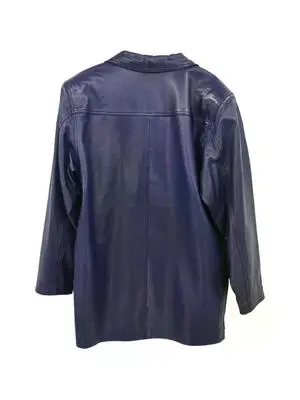 Loewe Single-breasted Leather Jacket