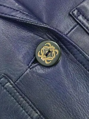 Loewe Single-breasted Leather Jacket