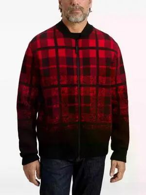 Woolrich Boiled-wool Check Bomber Jacket