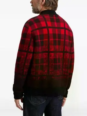 Woolrich Boiled-wool Check Bomber Jacket
