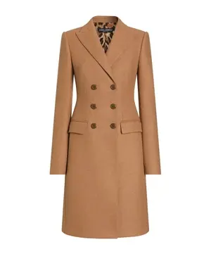 Dolce & Gabbana Dolce Double-breasted Wool Coat - Beige