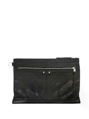 Balenciaga L Clip Leather Clutch Bag