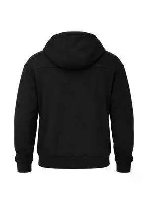TRUSSARDI Woven-detail Cotton Hoodie