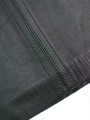 Loewe Pleated Leather Mini Skirt