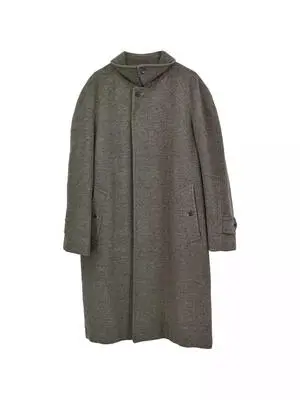 Burberry Button-fastening Wool Single-breasted Coat